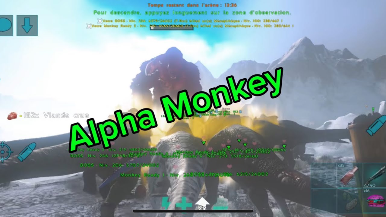 ARK Mobile Revamp | Defeating Alpha Mesopithecus - YouTube