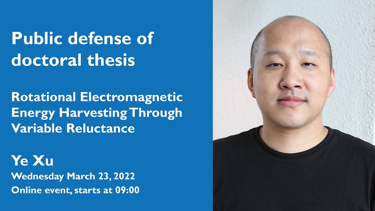 Defense of doctoral thesis in electronics with Ye Xu - YouTube