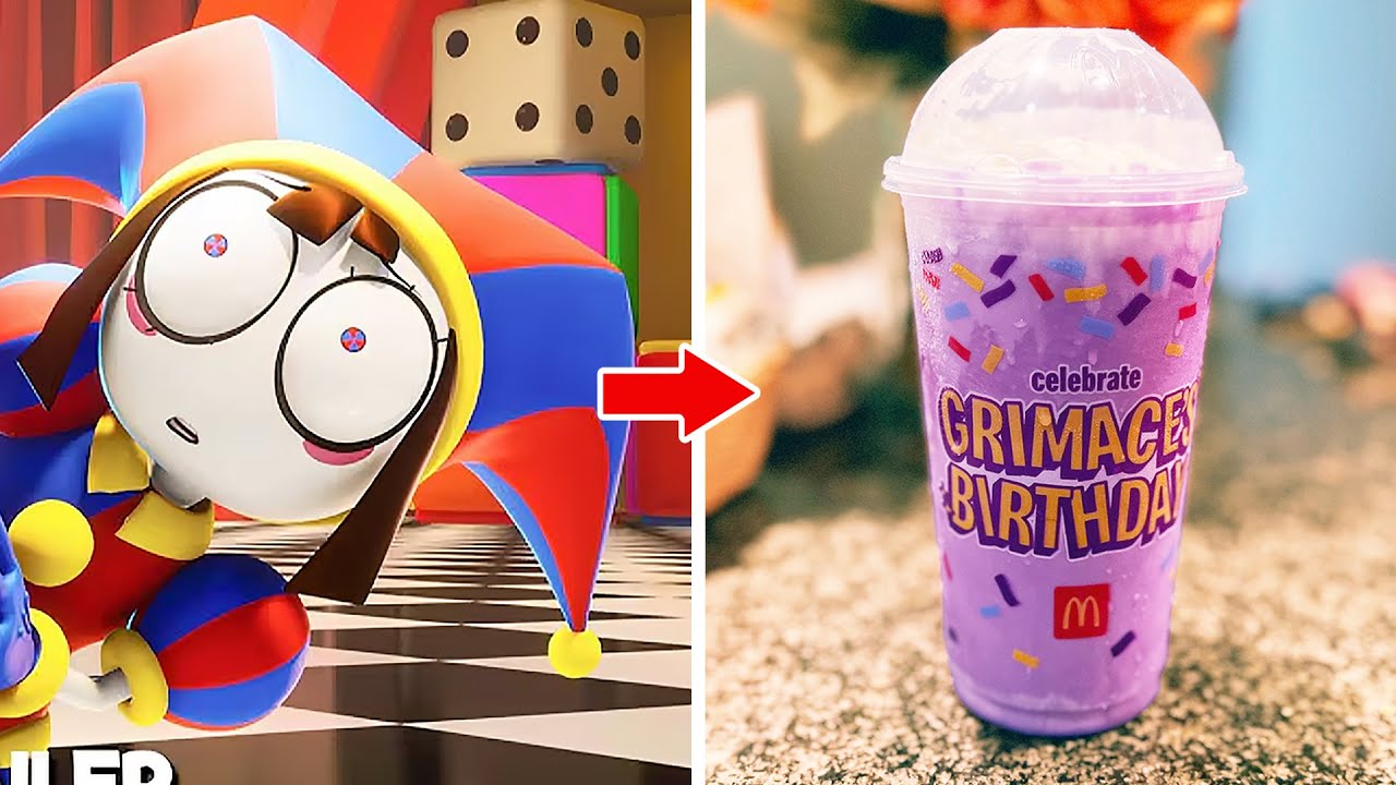 The Amazing Digital Circus and their favorite FOOD at McDonald's! - YouTube