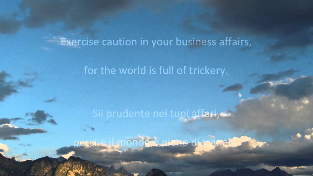 Desiderata(2) - YouTube