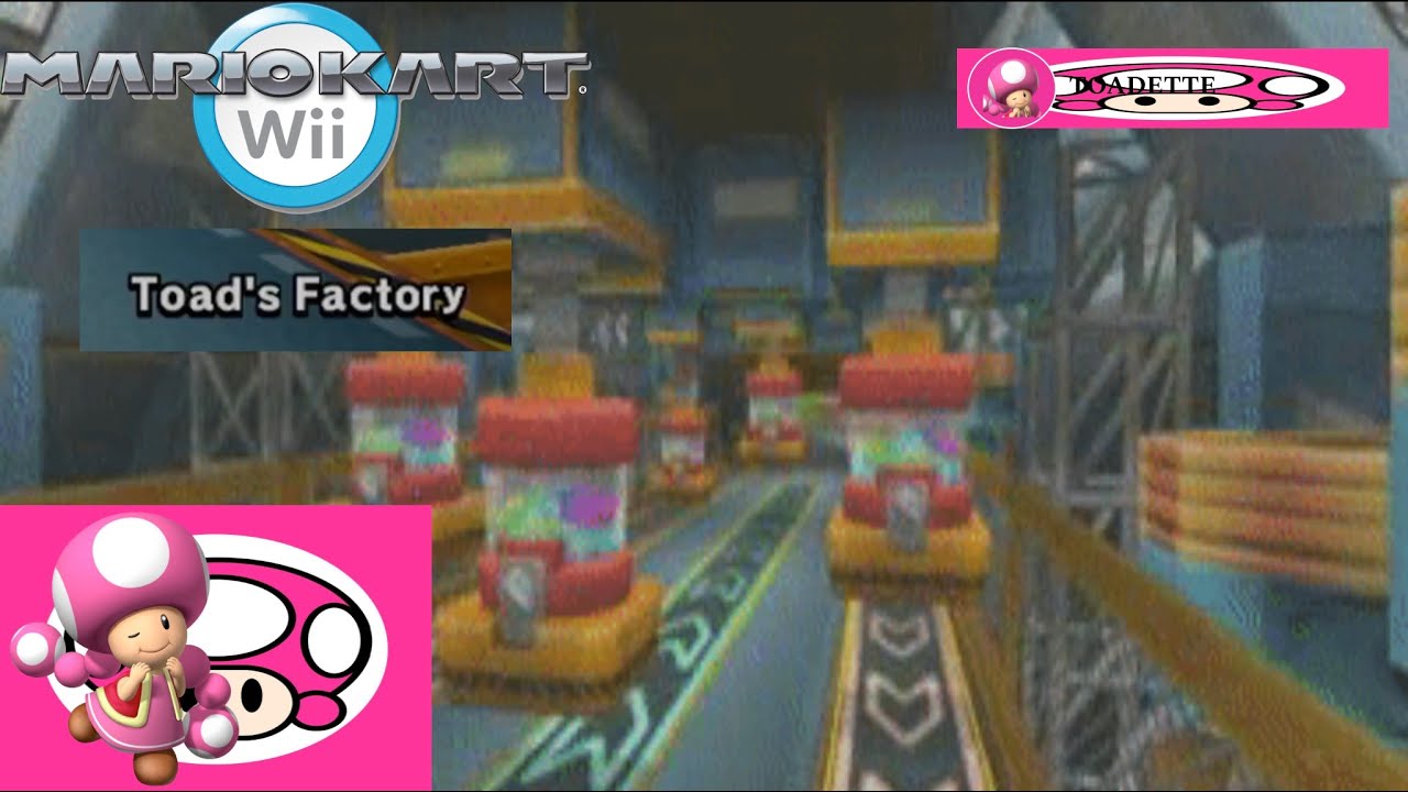 Mario Kart (Wii) Toad's Factory (Toadette) - YouTube