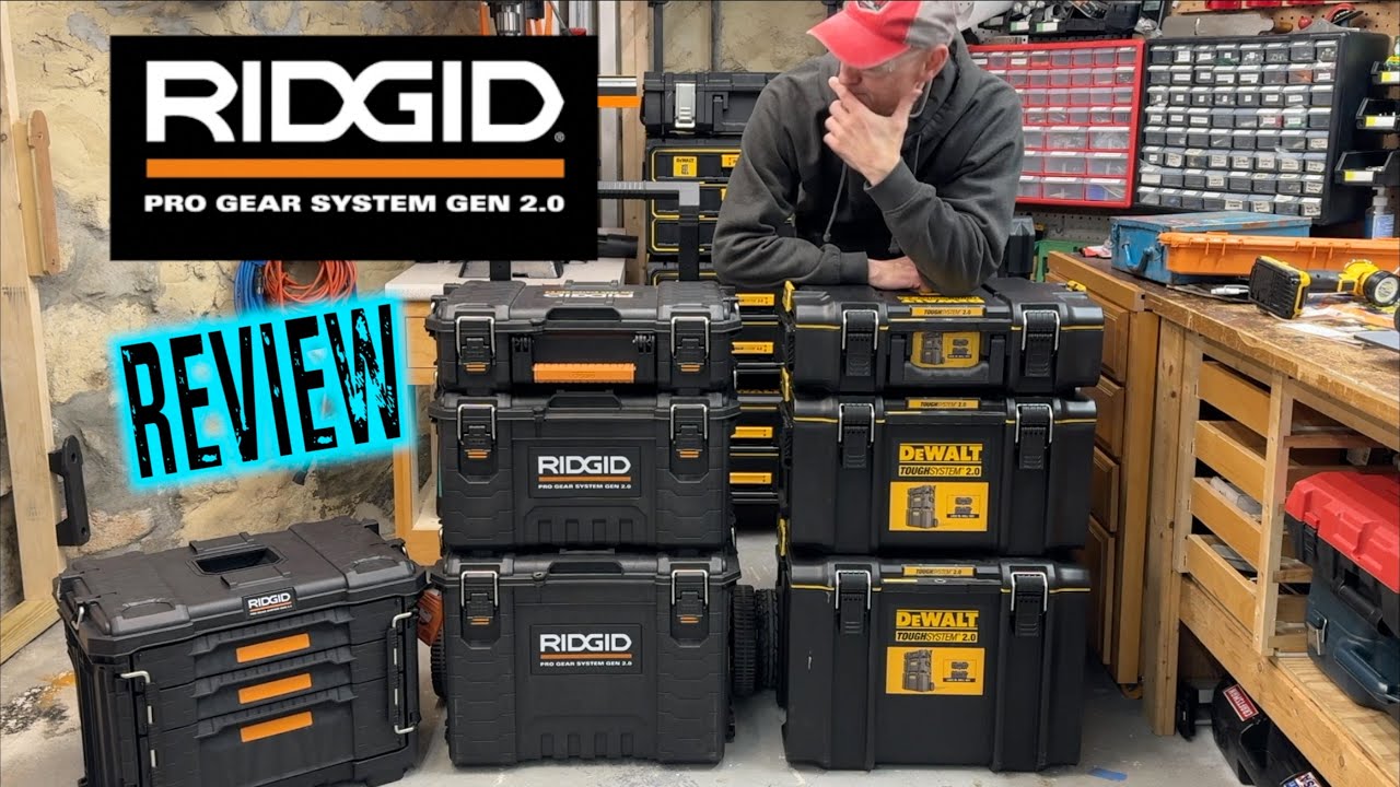 RIDGID 2.0 PRO GEAR SYSTEM and 3 Drawer Tool Box REVIEW vs. ToughSystem ...