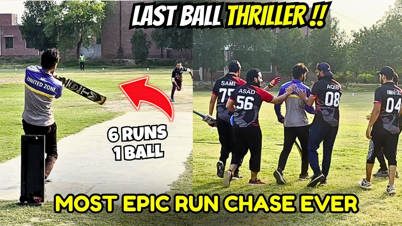 Most EPIC Run Chase Ever in History of Cricket | Last Ball Thriller ...