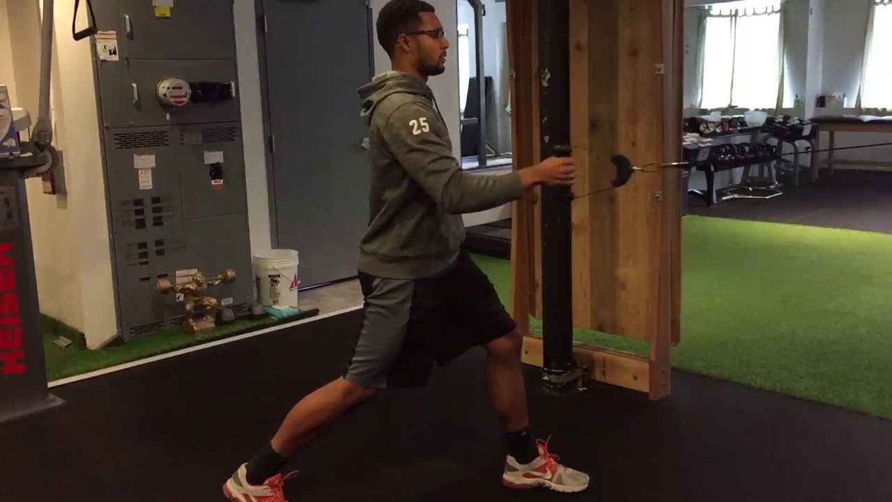 Staggered Stance 1 Arm Cable Resisted Row - with Thoracic Rotation ...
