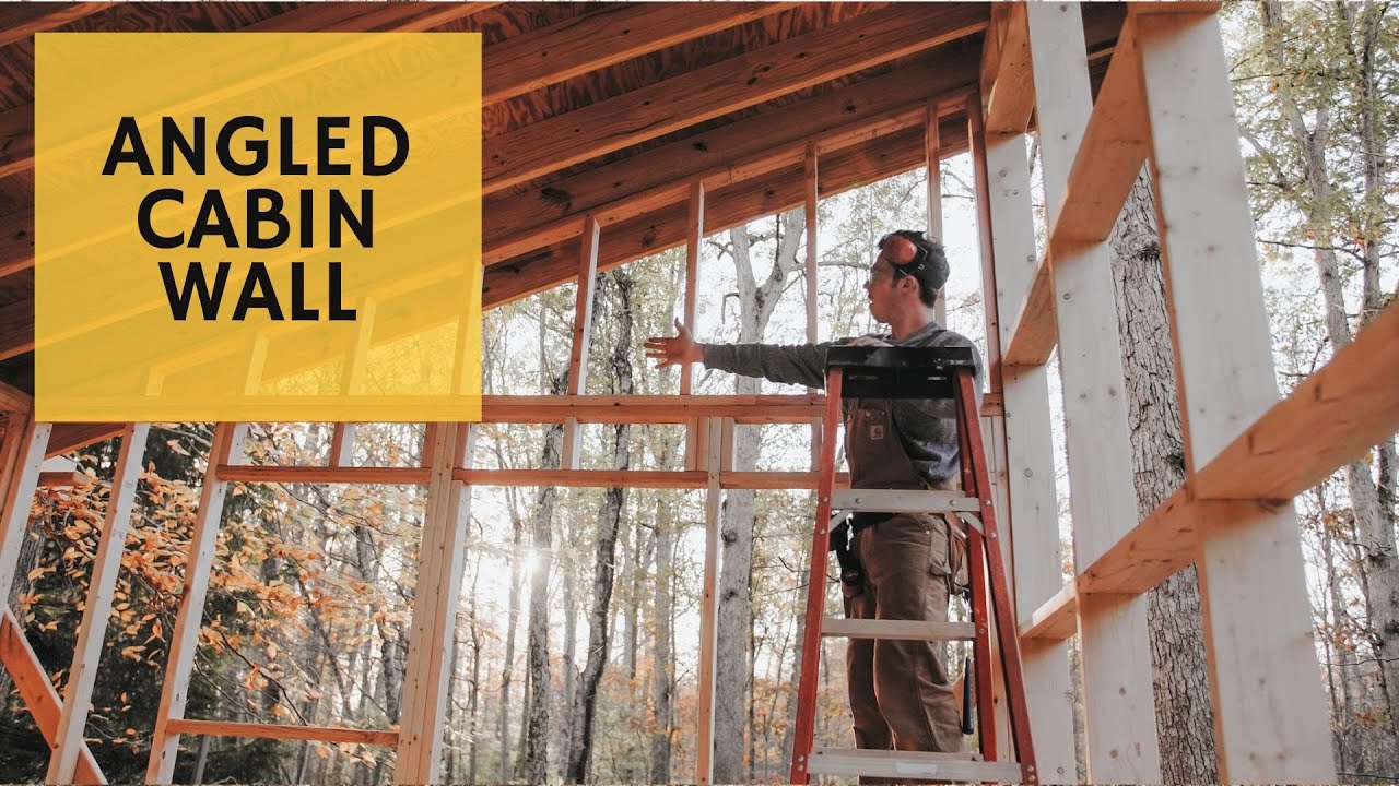 Another wall up! - Cabin Build Ep.8 - YouTube