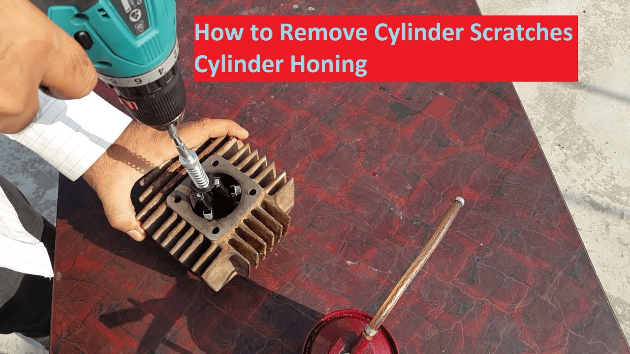 How to Remove Cylinder Scratches | Cylinder Honing - YouTube