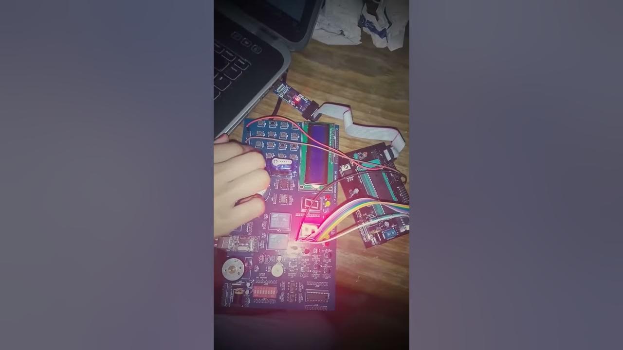 Incrementing Numbers On Seven Segment Using Button Atmega32 Youtube