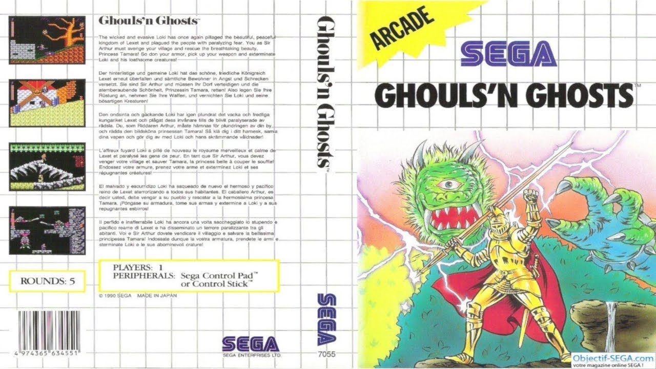 Ghouls'n Ghosts (Master System - Sega - 1990 - Live 2020) - YouTube
