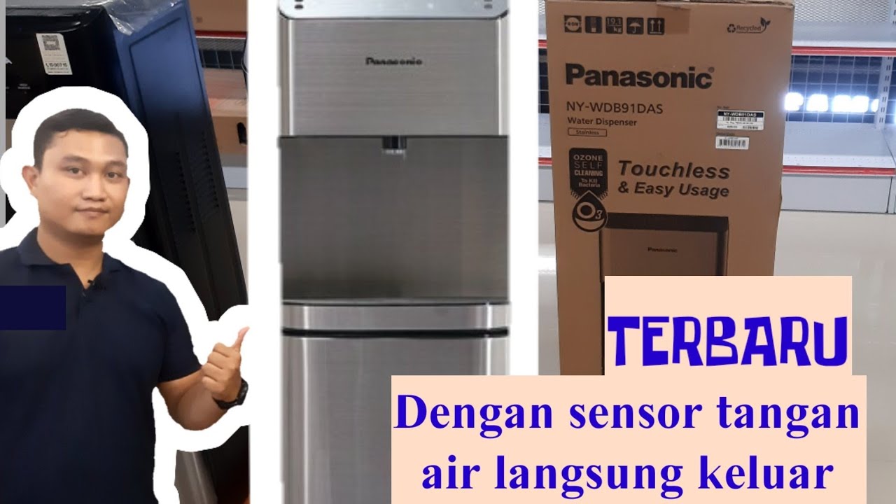 TERBARU || Dispenser premium panasonic touchless & easy usage || NY ...