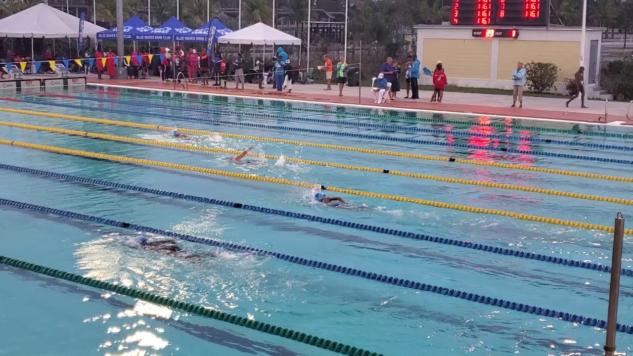 200m Free - 9 year old girl Bahamas Swimming - YouTube