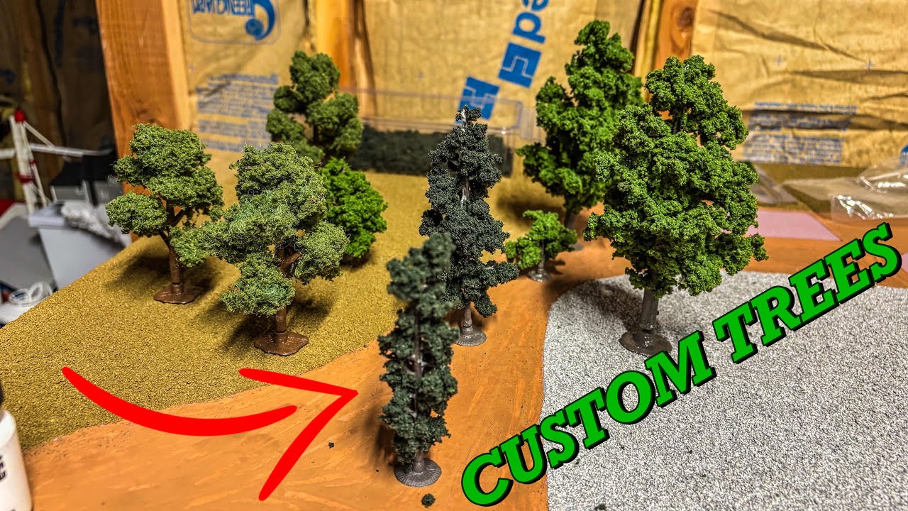 BUILDING CUSTOM TREES AND STATIC GRASS FOR OUR MODEL FARM - YouTube