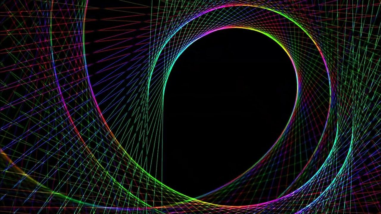 Spinning Ellipse Wire Frame Visualizer - YouTube