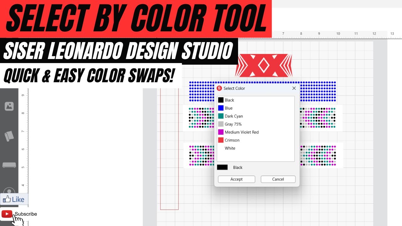Master the Select by Color Tool in Siser Leonardo - Quick & Easy Color ...