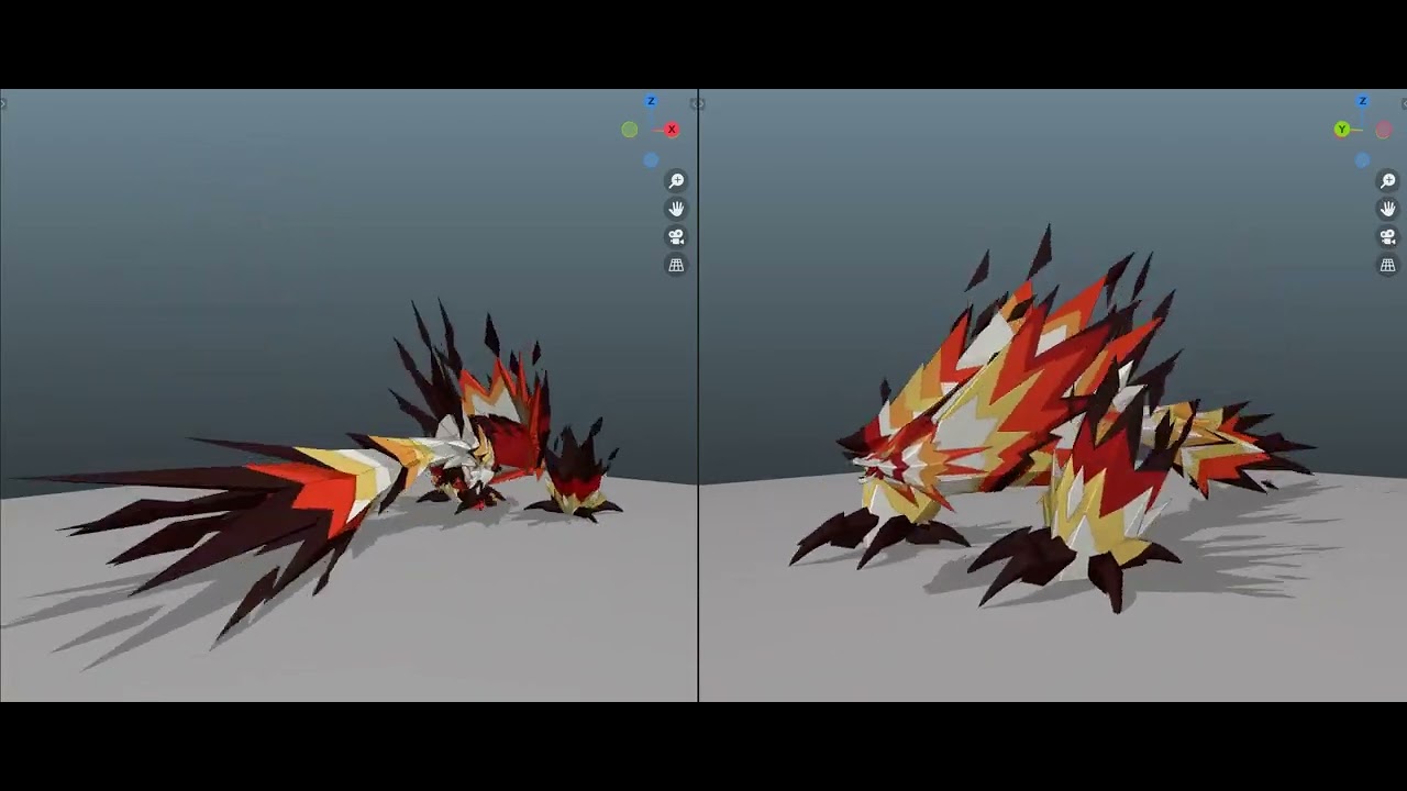 Brand new fireworks creature on its way to COS! - YouTube