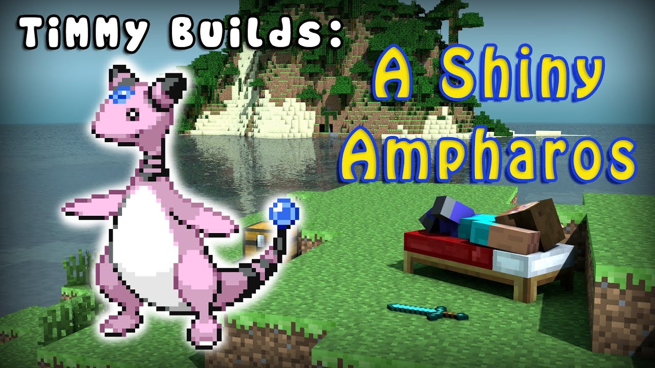 Minecraft Shiny Ampharos Pixel Art! (Announcements) - YouTube