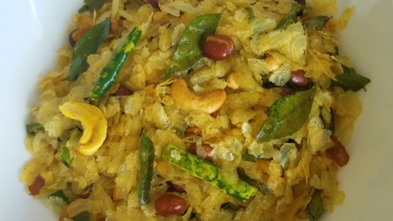 Roasted Poha Chivda | Tea Time Snack - YouTube