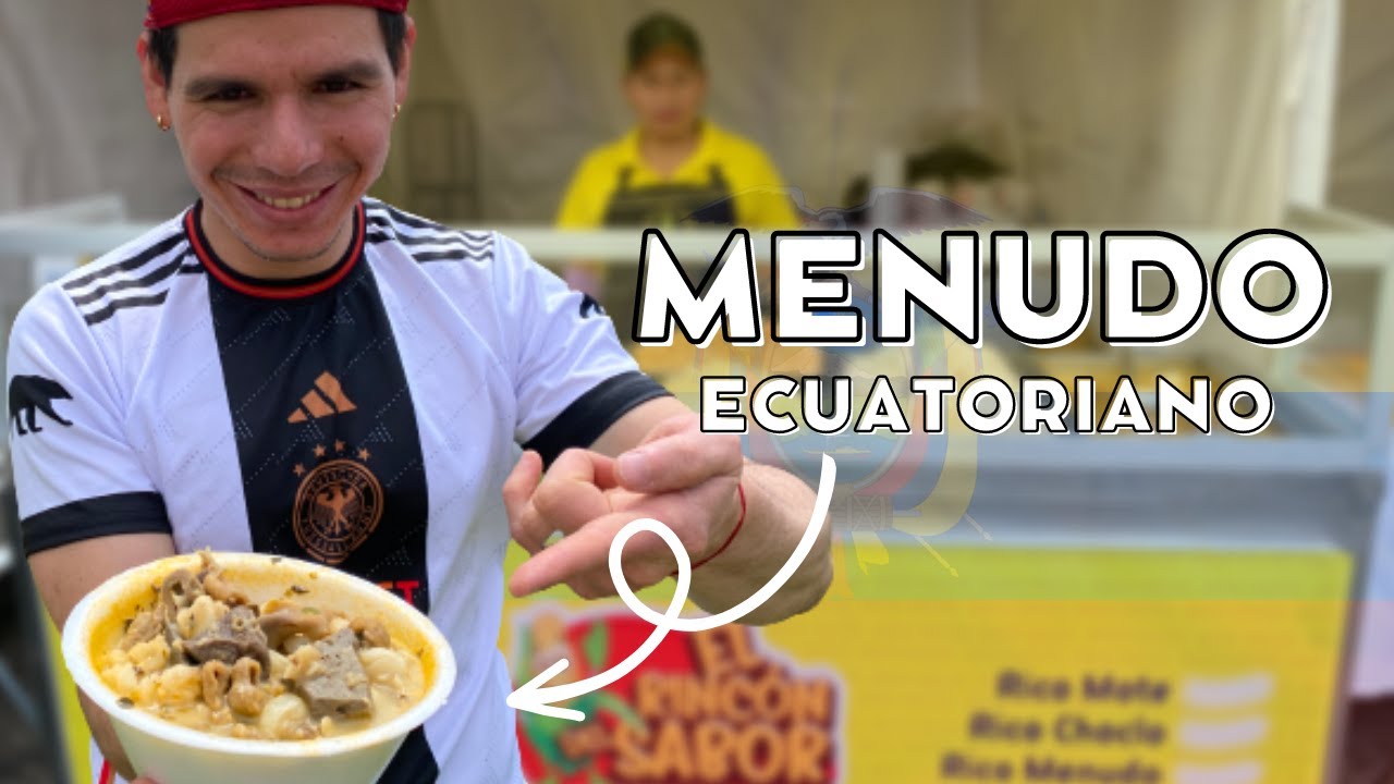 Probamos EL MENUDO con tripas de chancho🐷 l Comida típica ecuatoriana🍽️ ...