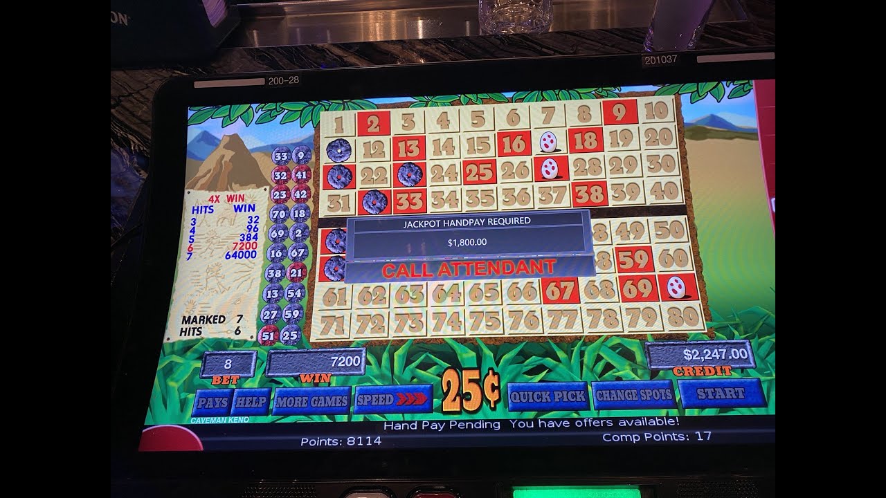 Winner Winner Caveman Dinner - Keno Jackpot @palacasinosparesort ...