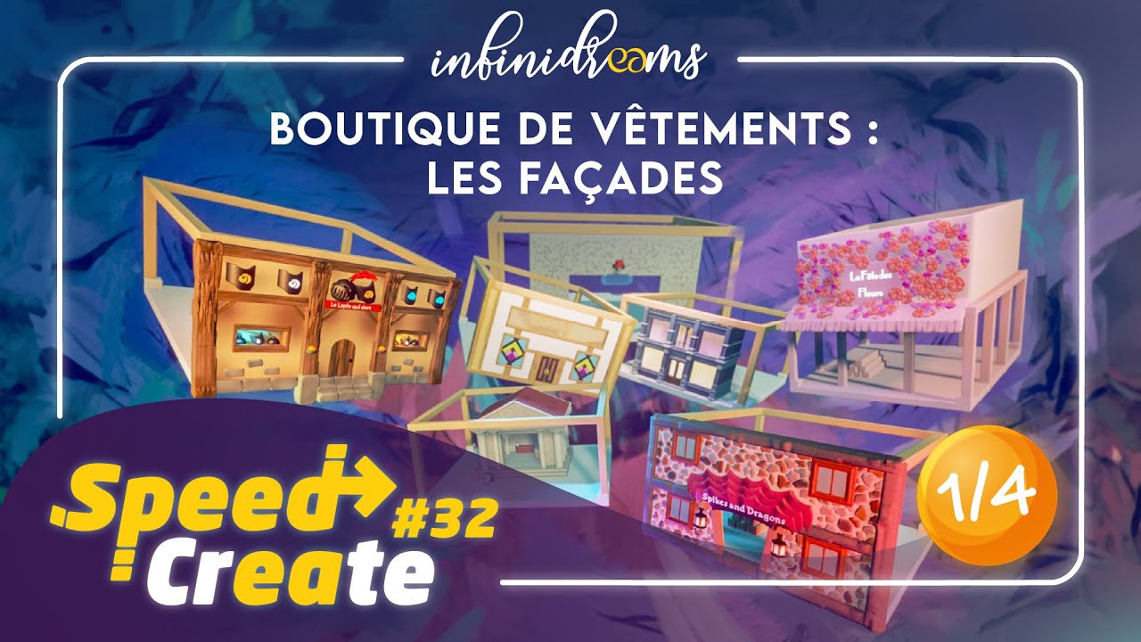Speed Create #32 : Boutique de Vêtements (1/4) - Les Façades - YouTube