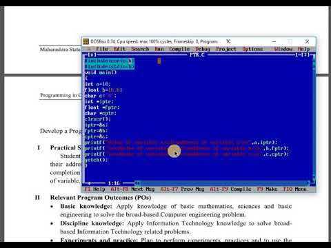 Programming In C EXP 15 printing value and address of variables using ...