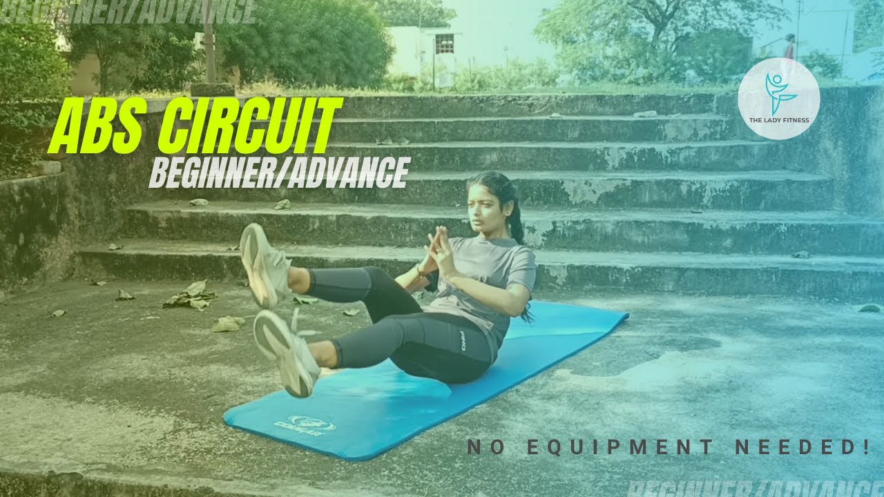 ABS CIRCUIT WORKOUT for Beginner & ADVANCED Exercises | No Equipment ...
