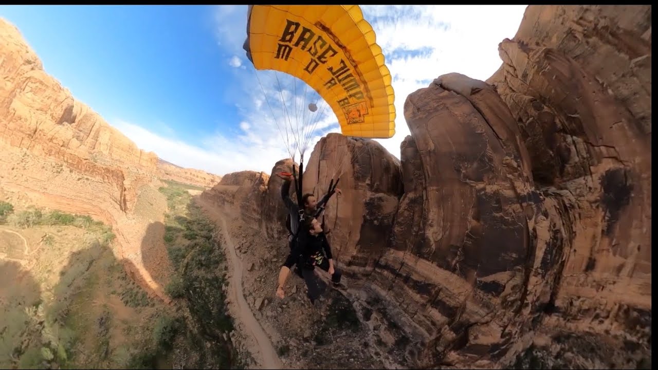 Base Jumping | Base Jump Moab with Andy Lewis - YouTube