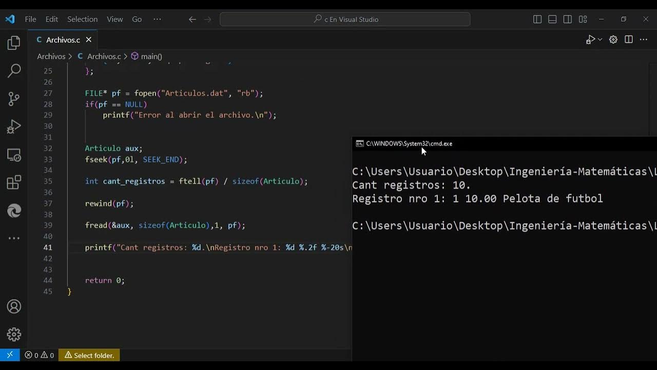 Fopen, Fseek, Ftell, Fread, Fwrite, Binarios (Archivos en C Parte 1 ...