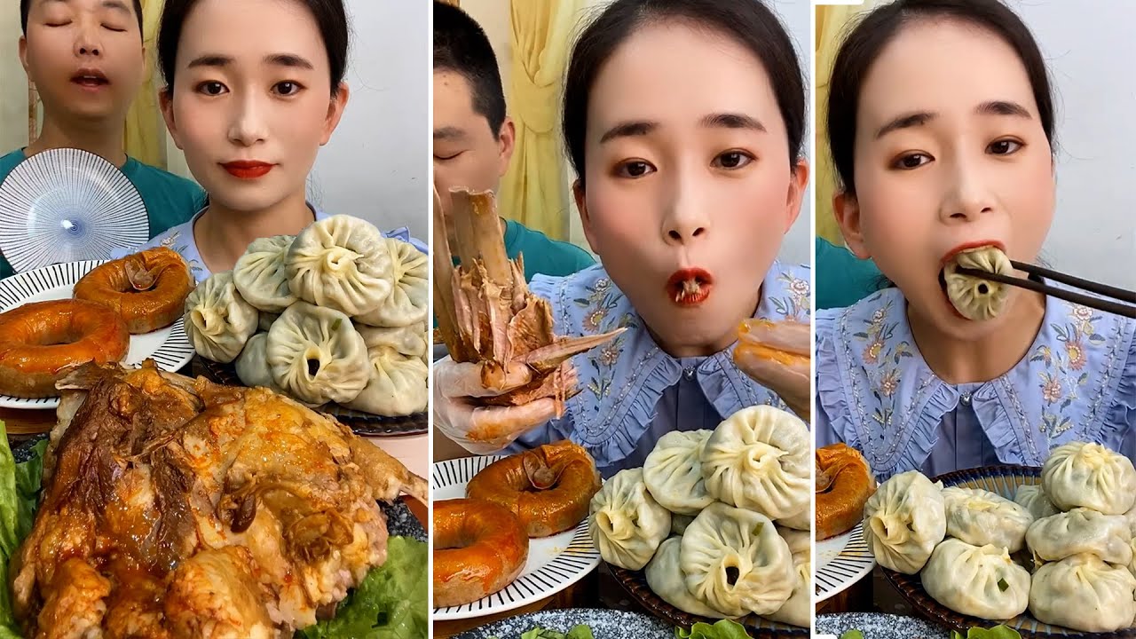 Lily MUKBANG ASMR | Family Delicious FOOD EATING SHOW - 다양한 음식 고기 중국먹방쇼 ...