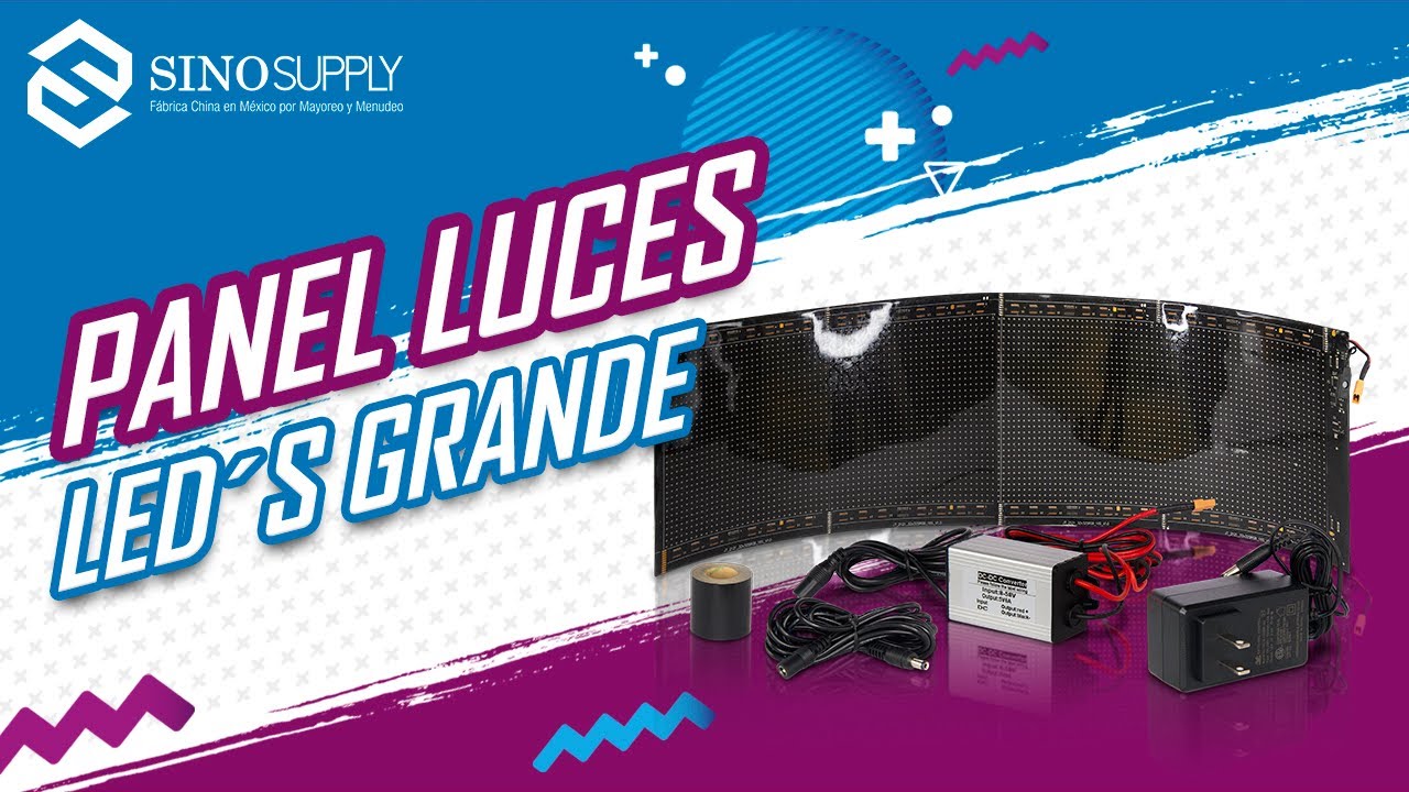 Panel de luces led de 63.5x20cm, Sino Supply - YouTube