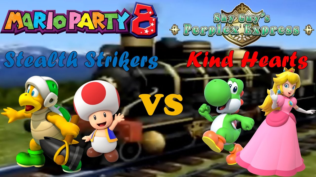 Mario Party 8 - Hammer Bro & Toad vs Peach & Yoshi - Shy Guy's Perplex ...
