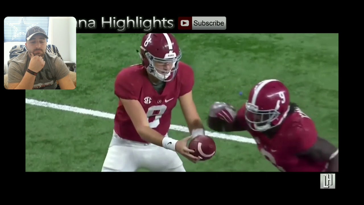 Bo Scarbrough Highlights Reaction - YouTube