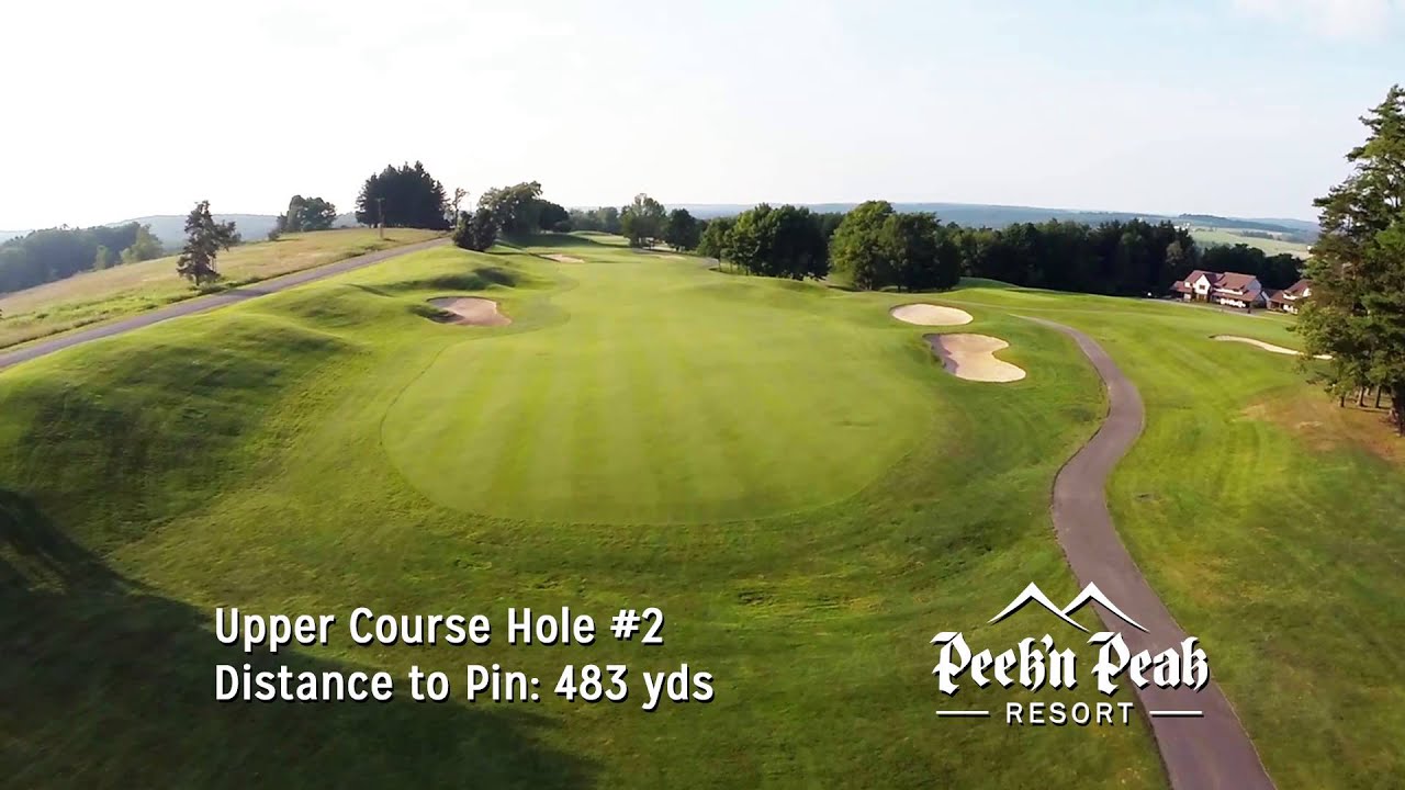 Peek'n Peak Upper Course Hole #2 - YouTube