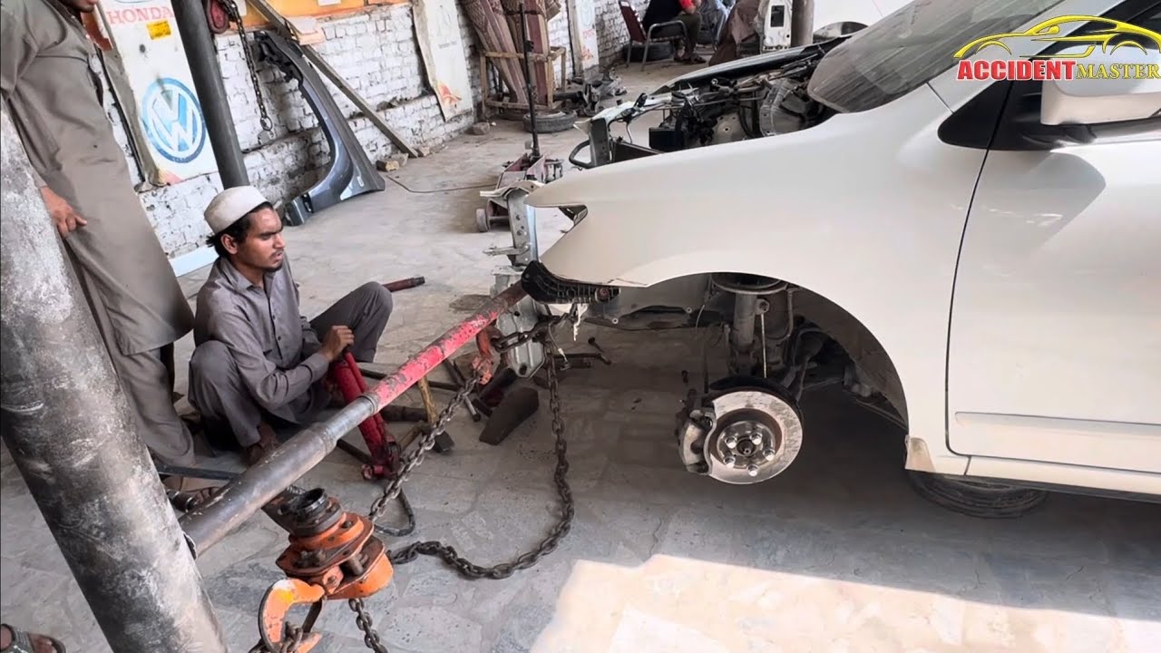 amazing work by local workshop||Pakistan car denting and painting # ...