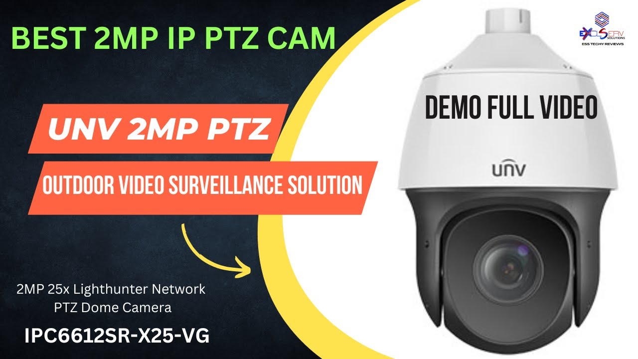 #vlog 02 UNIVIEW (UNV) 25X ZOOM PTZ OUTDOOR CAMERA| FULL DEMO| BEST 2MP ...