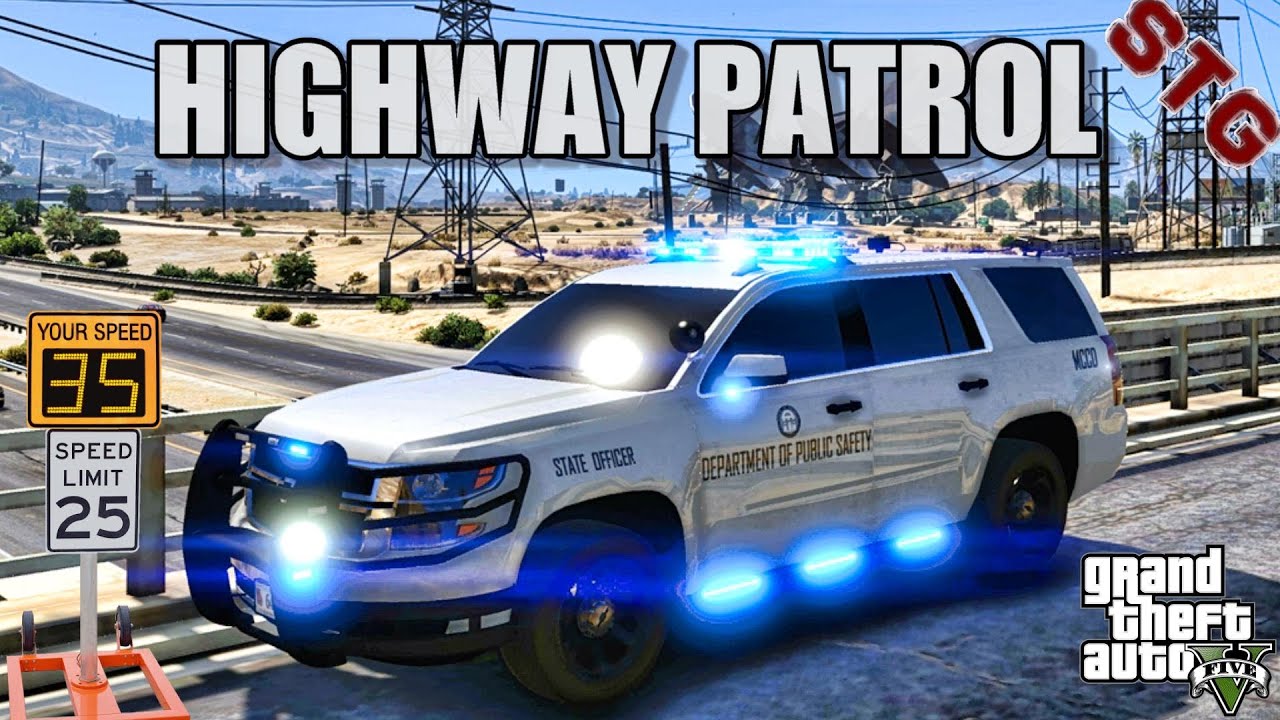 PLAY GTA 5 AS A COP - GSP HIGHWAY PATROL( GTA 5 ROLEPLAY MODS) - YouTube