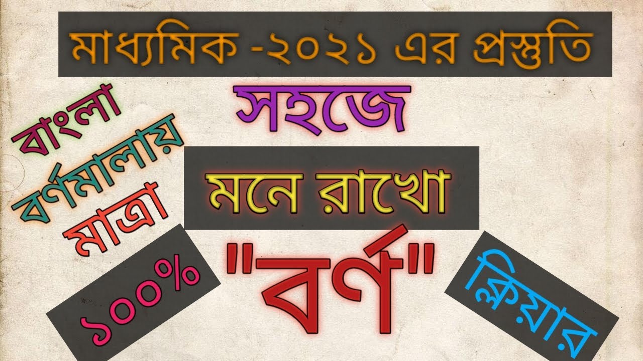 বর্ণ। borno। বর্ণ কাকে বলে। Borno kake bole। স্বরবর্ণ । Swaraborno ...