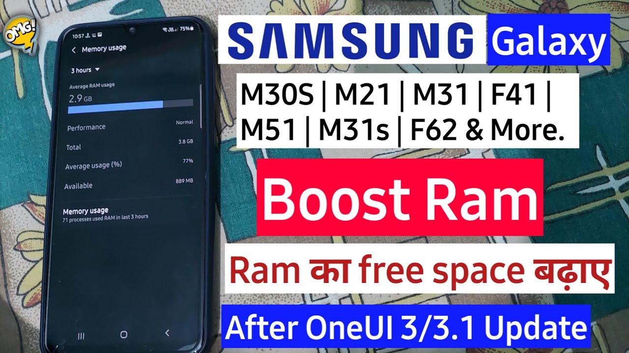Samsung Galaxy M30s, M21, M51, M31s, M31, F41, F62 - Boost Ram Free ...