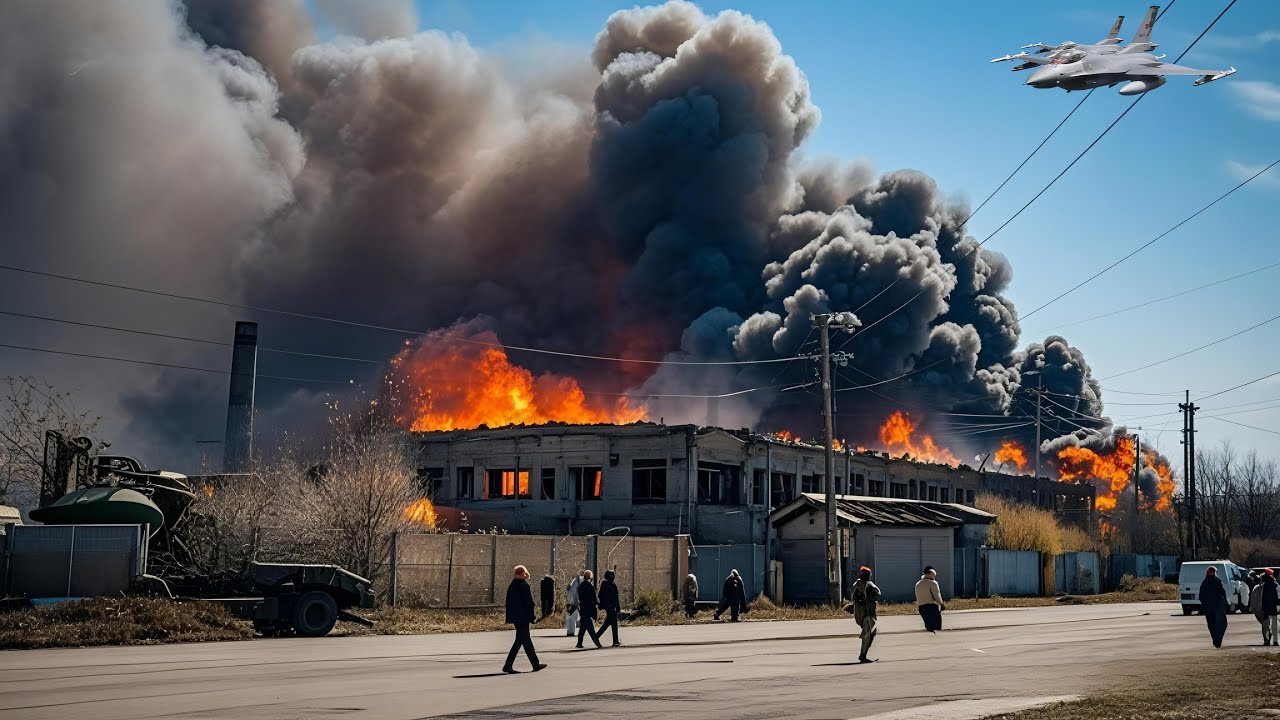 1 minute ago! Russian Arms Factory Burned Down by F-16s - YouTube