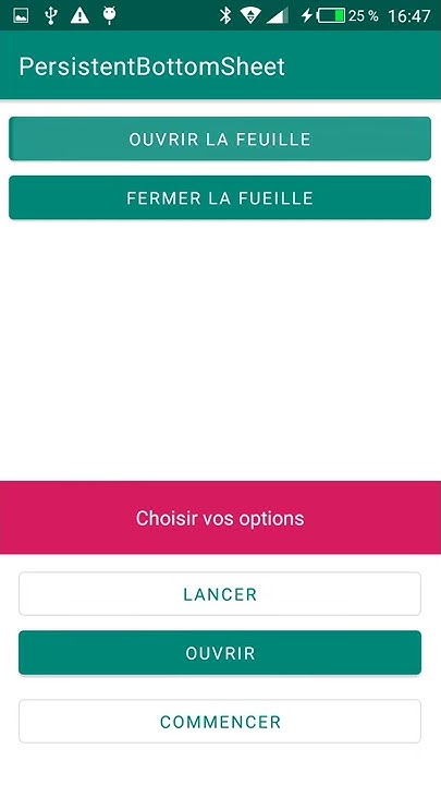 Intégrer Une Persistent Bottom Sheet Dans Son Application Youtube 