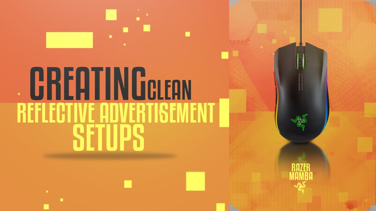 Photoshop Tutorial: Creating Clean Reflective Poster/Ad Setups - YouTube