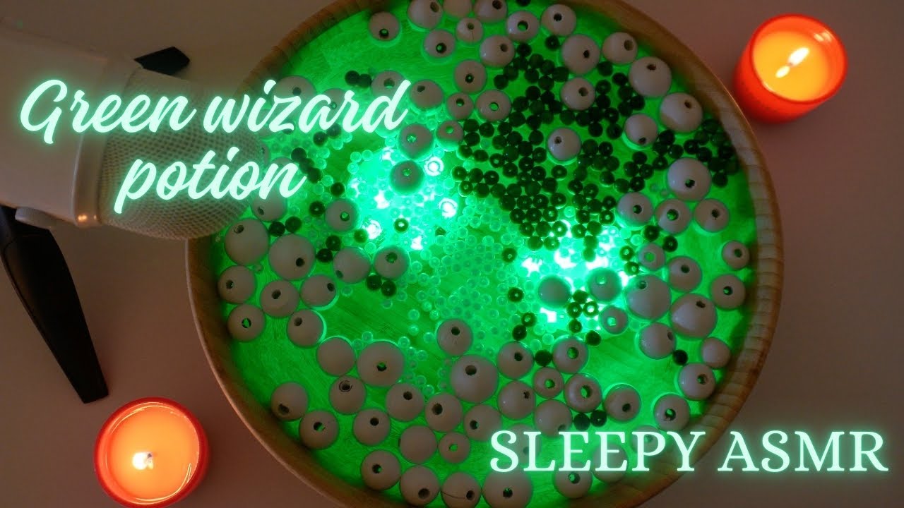 Green wizard potion ASMR || Helps you to sleep, Relaxing water and ...