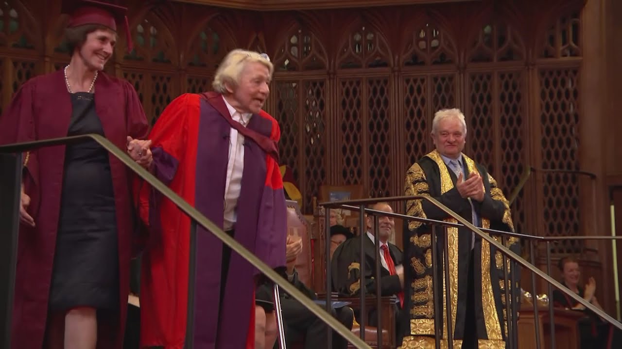 Grandma aged 86 graduates proving it's never too late! - YouTube