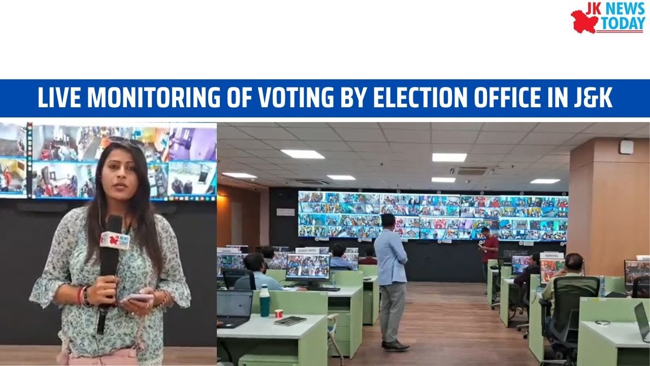 Live monitoring of voting by Election Office in J&K | JK News Today ...