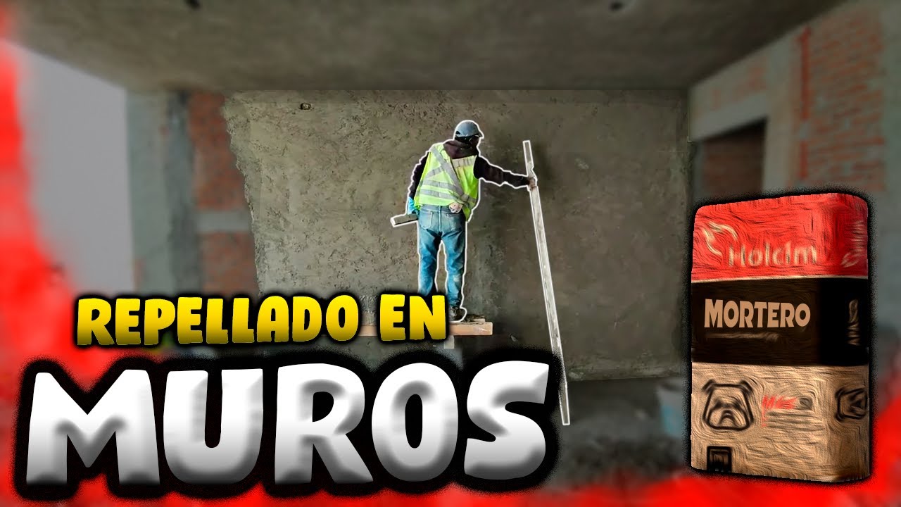 REPELLADO / ENJARRE DE MUROS CON MORTERO | Materiales y explicación ...
