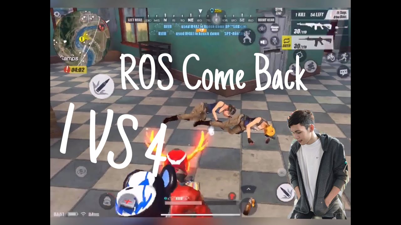 ROS Come Back 1 VS 4🔥🔥🔥 - YouTube