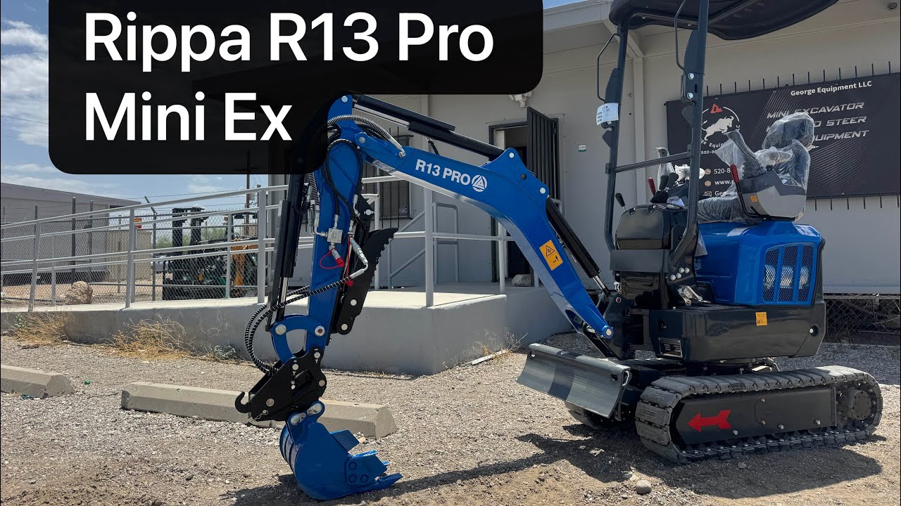 2025 Rippa R13 Pro Mini Excavator Walkaround - YouTube