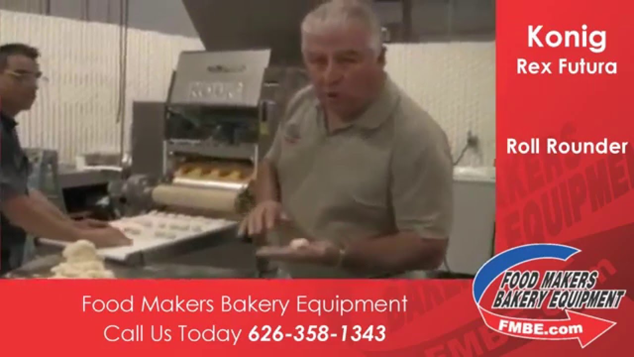 Konig Futura Roll Machine | Food Makers Bakery Equip - YouTube