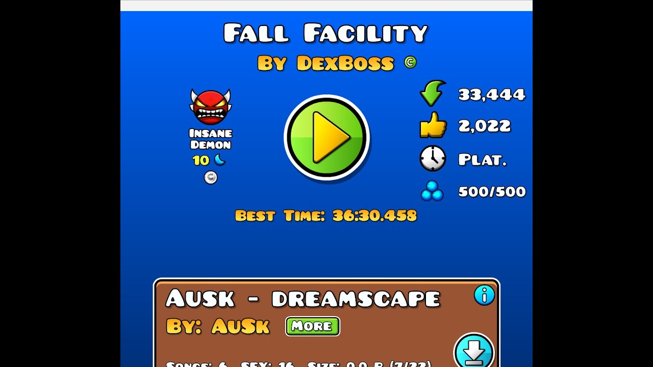 ''FALL FACILITY'' [INSANE DEMON] (Geometry Dash) - YouTube