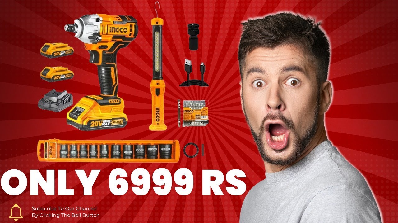 INGCO COSLI23011 Cordless Impact Wrench (1/2 inch) | KUTBI TOOLS #ingco ...