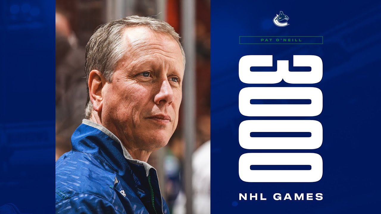 Pat O'Neill 3000 NHL Games Ceremony - YouTube